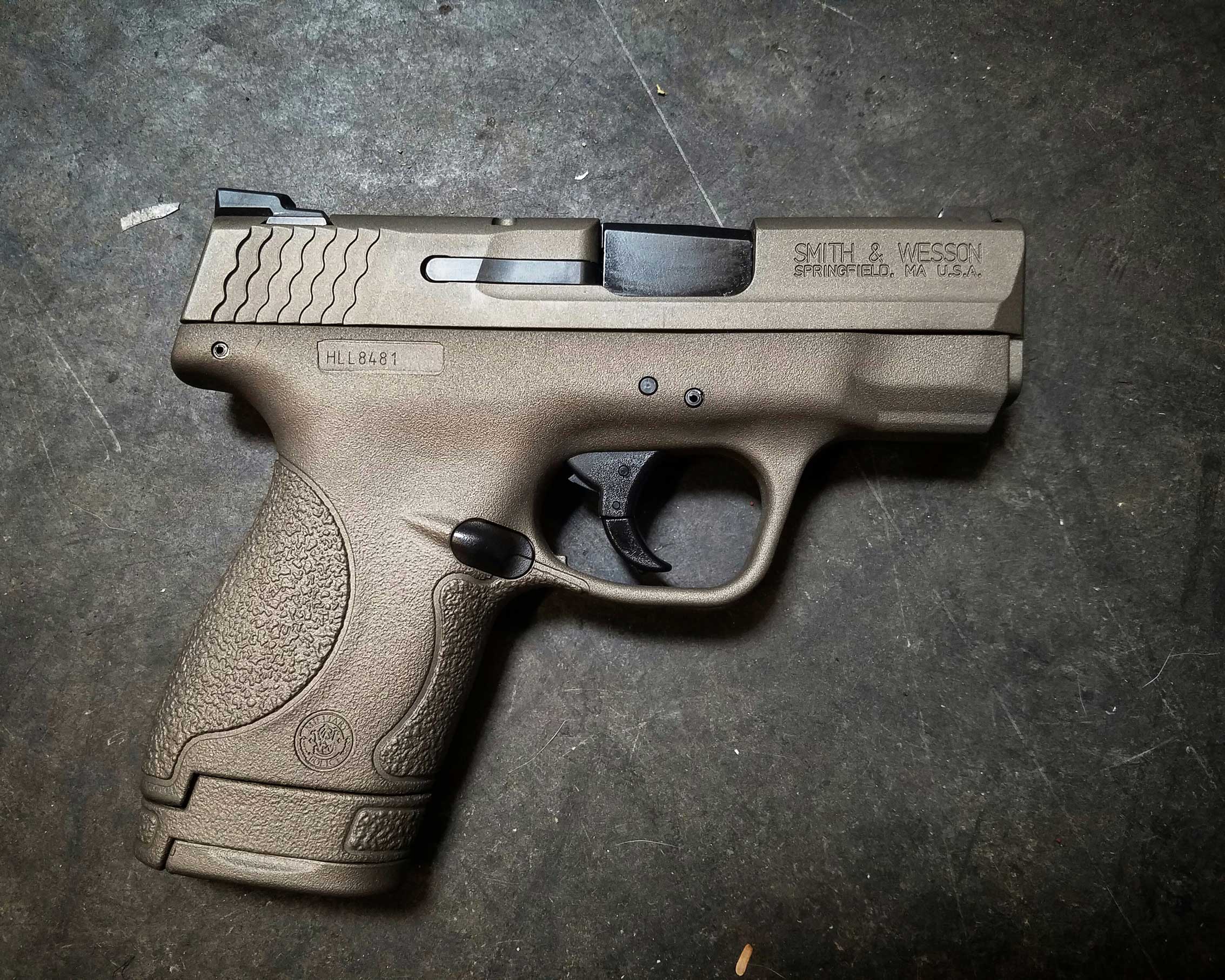 M&P Shield-Vortex-Razor-Color-Match-Cerakote | Koted Custom Finishings